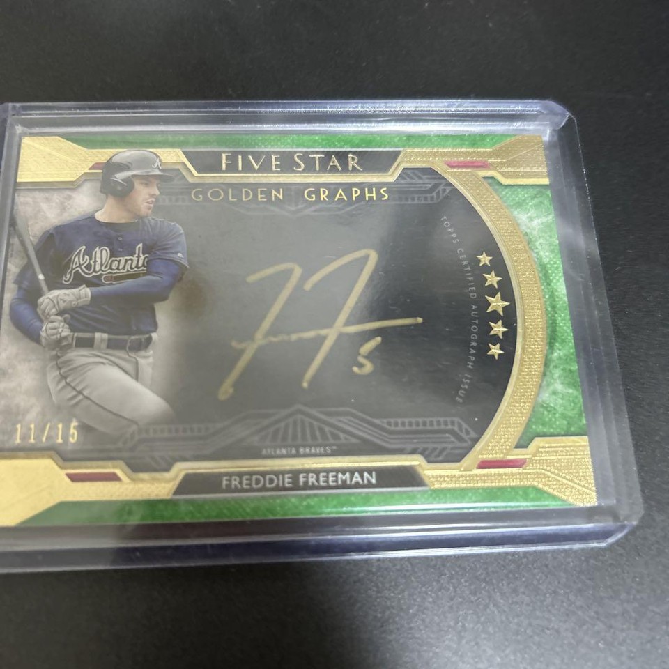 2018 Topps Golden Graphs Five Star Freddie Freeman Atlatnta Braves Auto ...
