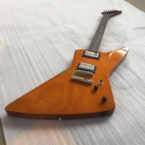 Brand New Amber Yellow Explorer Electric Guitar Chrome Hardware | eBay