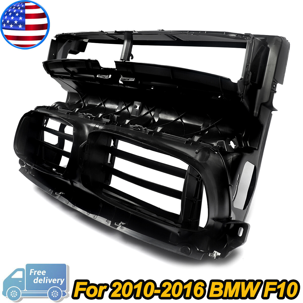 Grille Shutter Radiator Support Air Duct For BMW F10 528i 535i 535d ...