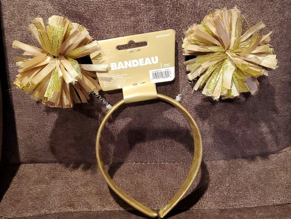 GOLDEN YELLOW RIBBON HEADBOPPER HEADBAND - NEW | eBay