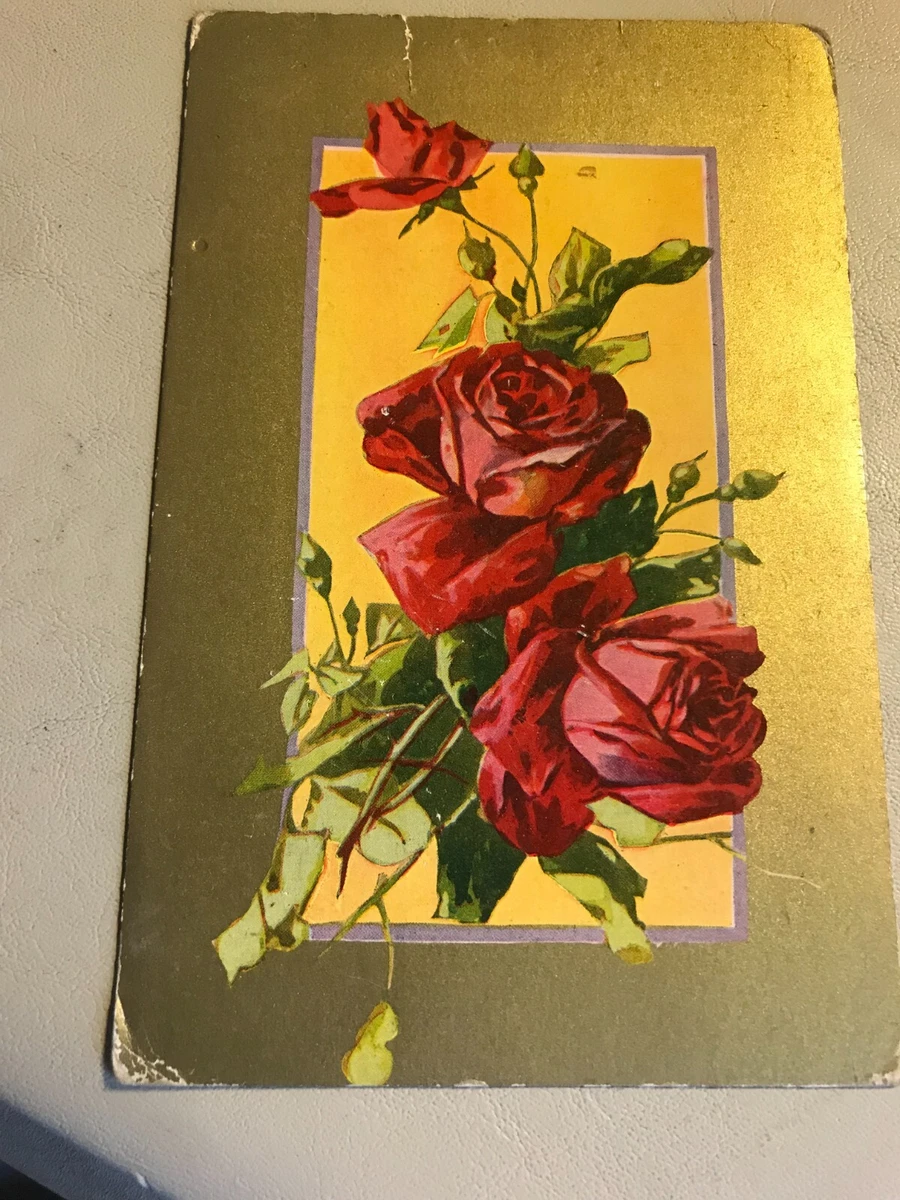 Vintage Red Rose Border