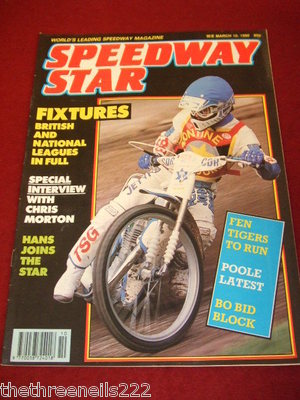 SPEEDWAY STAR - CHRIS MORTON - MARCH 10 1990 | eBay