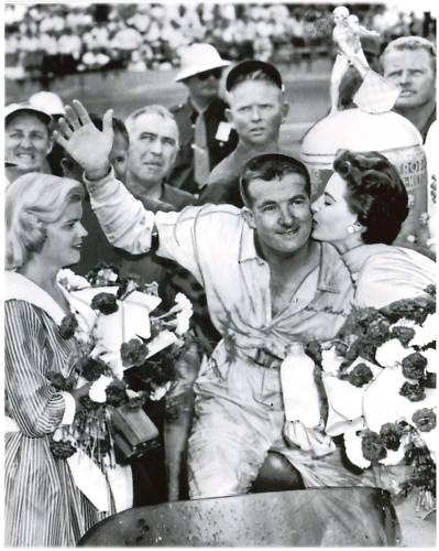 SAM HANKS CYD CHARISSE 1957 INDY 500 8 X 10 PHOTO | eBay