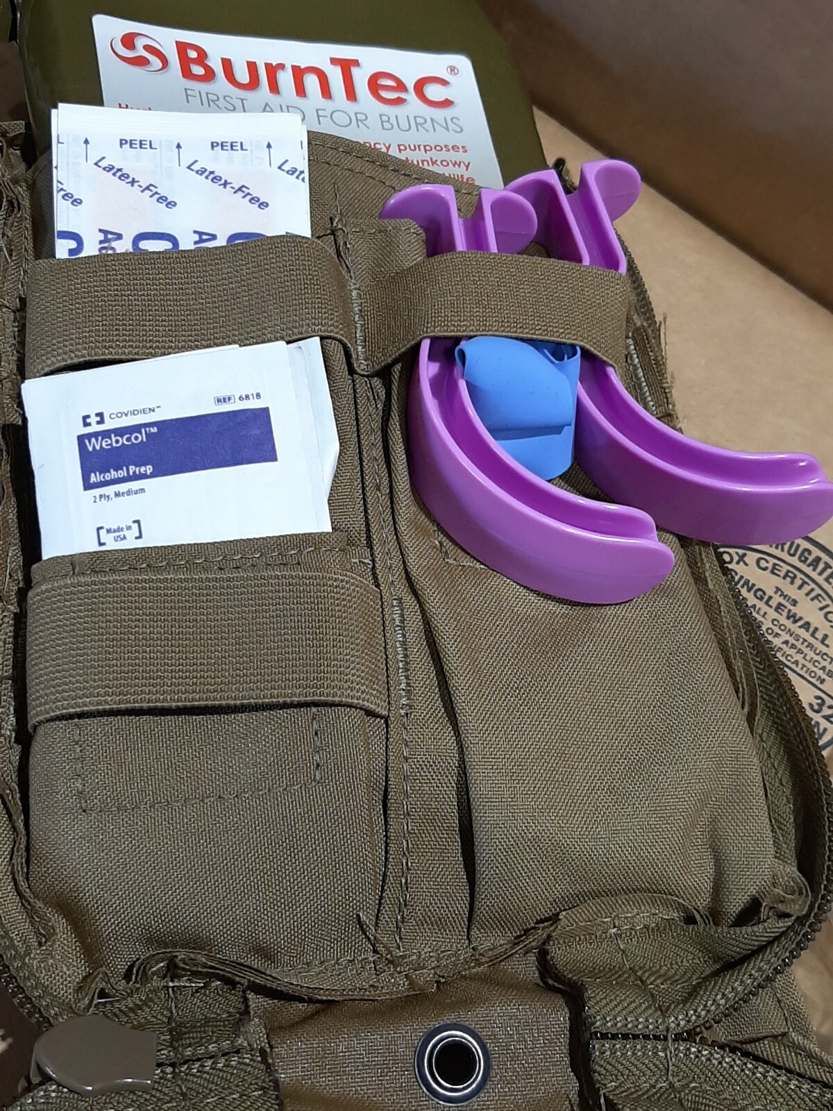 MILITARY USMC INDIVIDUAL FIRST AID KIT IFAK prepper prep EMT Paramedic ...