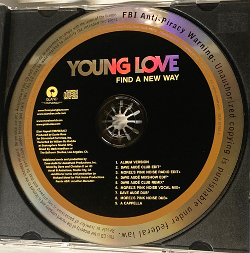 YOUNG LOVE "Find a New Way" RARE PROMO MAXI CD DANCE REMIXES ~ MINT ...