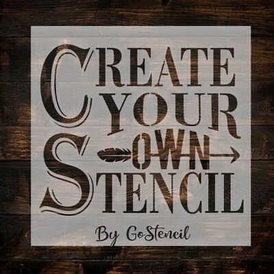 Large Custom stencils - pick your size and send us your image or text ...
