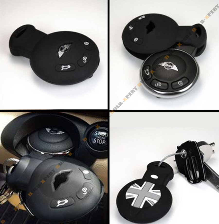 BLUE UNION JACK SILICONE PROTECTIVE CASE COVER FOR MINI COOPER SMART ...