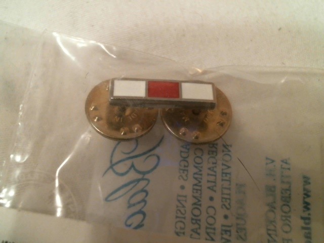 Blackinton a7422 commendation bar pin red and white police badge | eBay