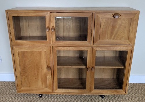 Unique Vintage Ercol Bookcase Sideboard Cabinet | eBay UK