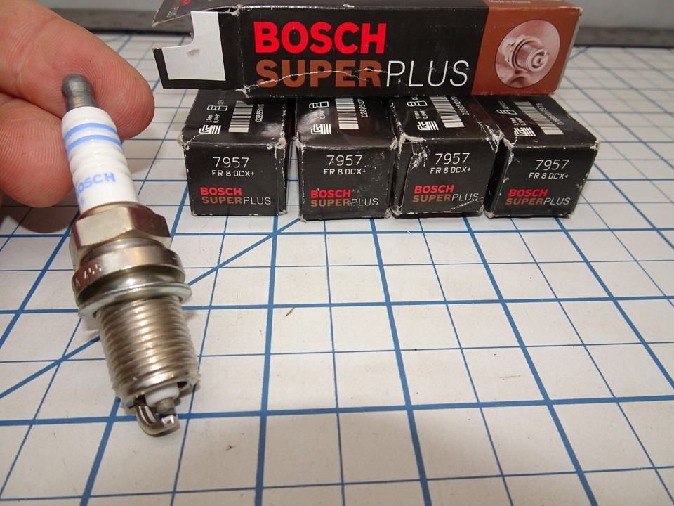 Bosch 7957 Spark Plug Super Plus FR8DCX+ Set of 5 Plugs | eBay