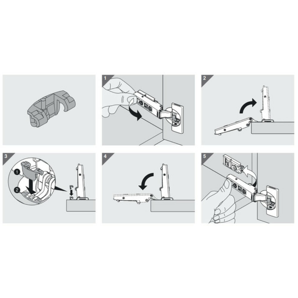 1x BLUM 70T3553 ANGLE RESTRICT 86° FOR 110 AND 110+ CLIP TOP HINGE ...