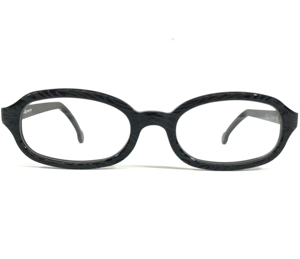 Vintage la Eyeworks Eyeglasses Frames TEXAS 101 Black Gray Horn 48-20 ...