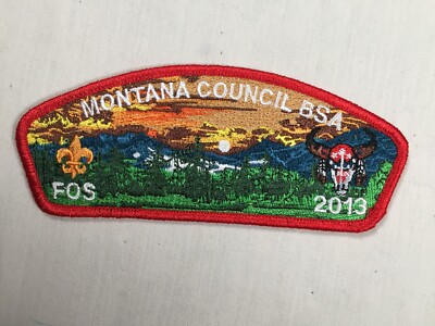 Montana Council 2013 FOS Red BSA CSP Patch | eBay