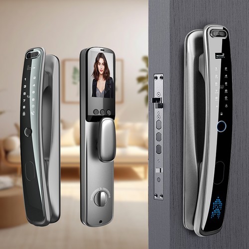3D face recognition APP remote visual intercom anti-theft password smart lock | eBay