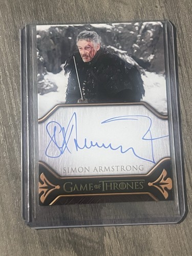 Game of Thrones: Legends of the Realm Simon Armstrong Autograph Qhorin ...