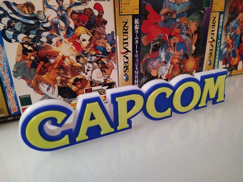 logo capcom à exposer collection retrogaming gaming display sign | eBay