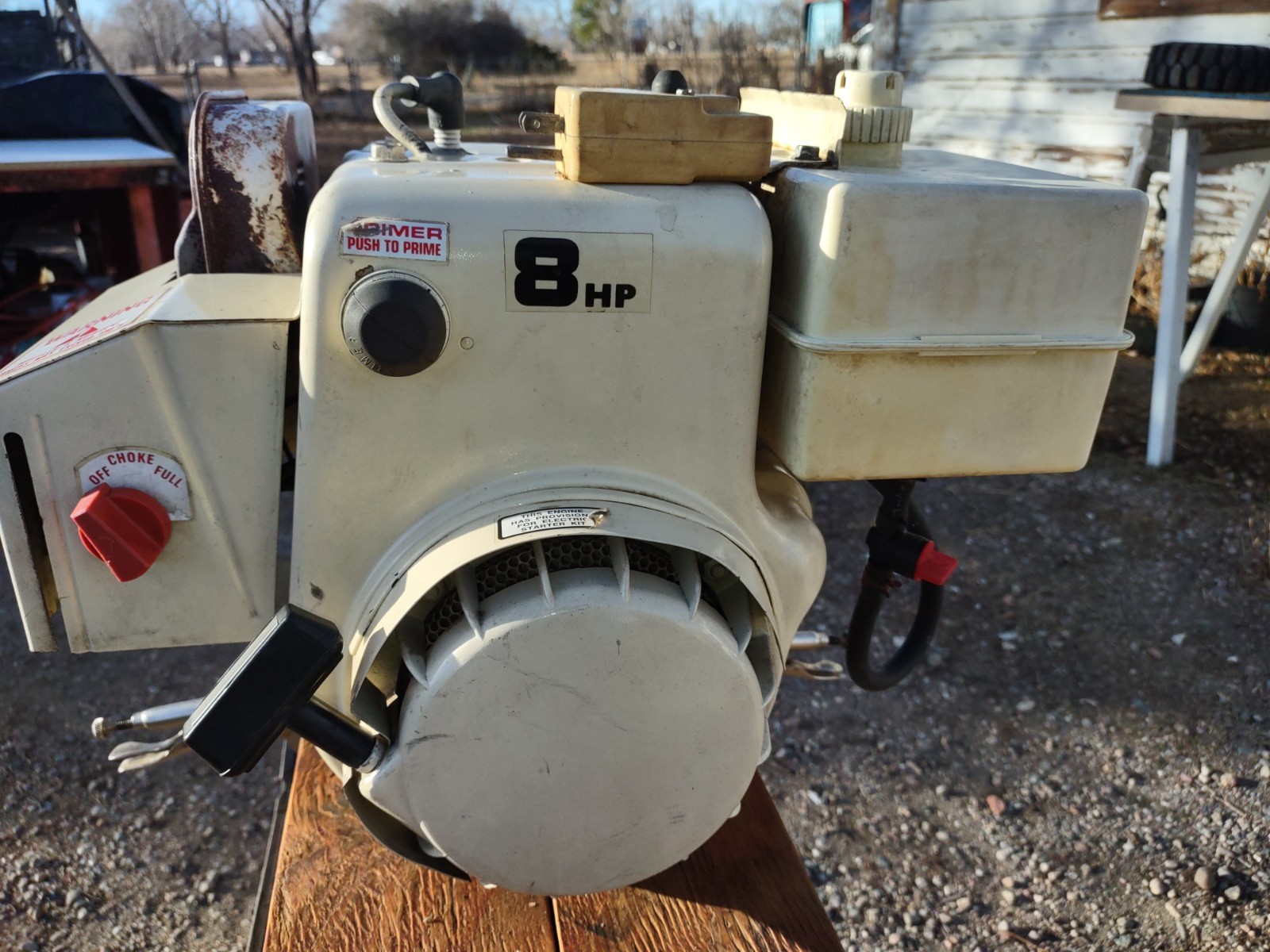 Vintage Tecumseh HM80 Engine Motor 8 HP Electric Start Snowblower VIDEO ...