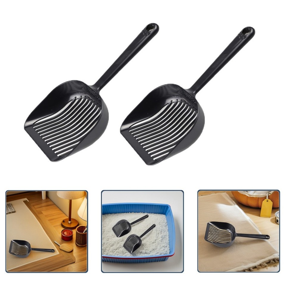 2 Pcs Cat Litter Cleaning Scoop Little Scooper Poop Shovel Filter ...