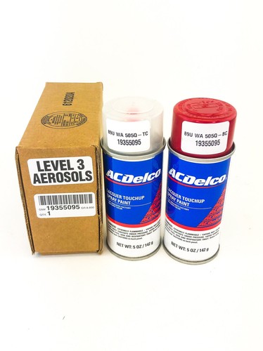 GM ACDelco Crystal Red Paint 5oz Spray Code 98U WA505Q & Top Coat | eBay