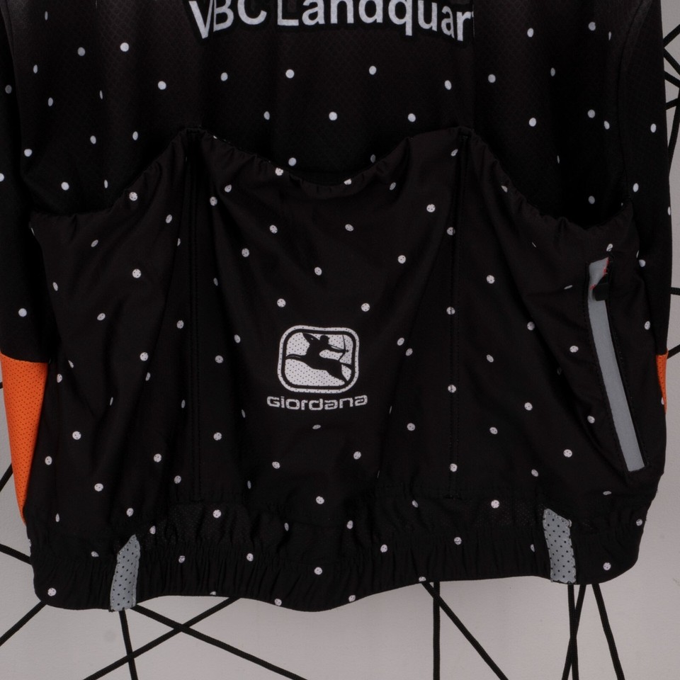 Giordana Men's M Cycling Jersey - Black Orange White Bike for Fun Race ...