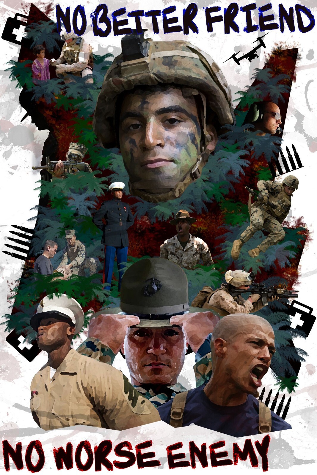 No Better Friend No Worse Enemy Military Poster Reproduction Giclee ...