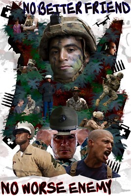 No Better Friend No Worse Enemy Military Poster Reproduction Giclee ...