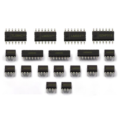 LM393 LM324 LM358 LM339 LM741 TL071 TL072 TL074 TL081 TL082 TL084 NE555 ...