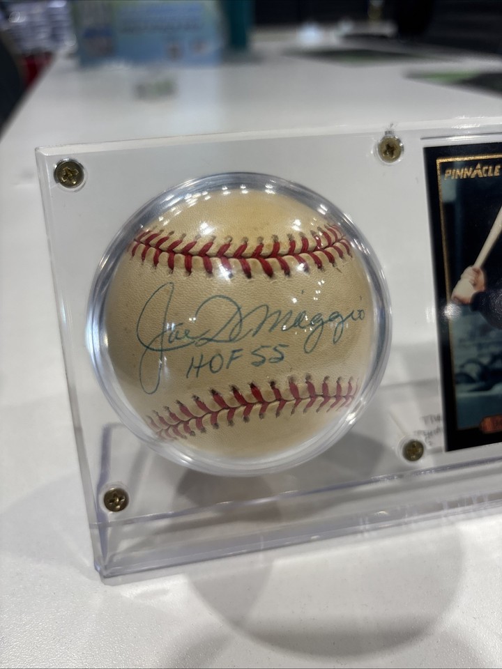 JOE DIMAGGIO Signed Baseball “HOF 55” Inscription American ...