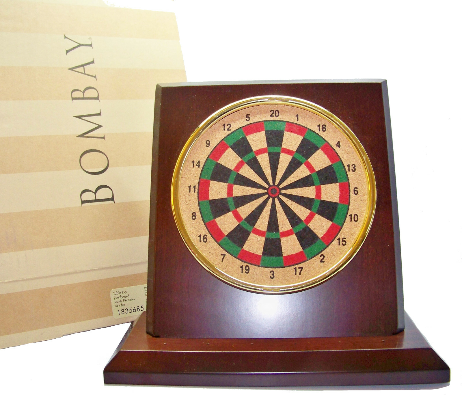 Bombay Executive Desktop Mini Dart Set w/ Steel Tips Cork Board 1835685 ...