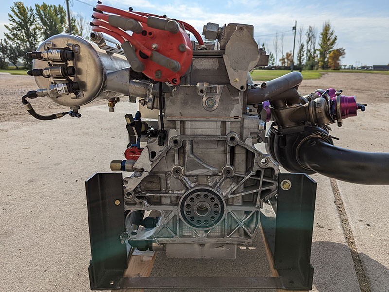 GM Ecotec Drag Racing Engine 4-cyl GT45R Turbo Fresh 0 Passes Complete ...