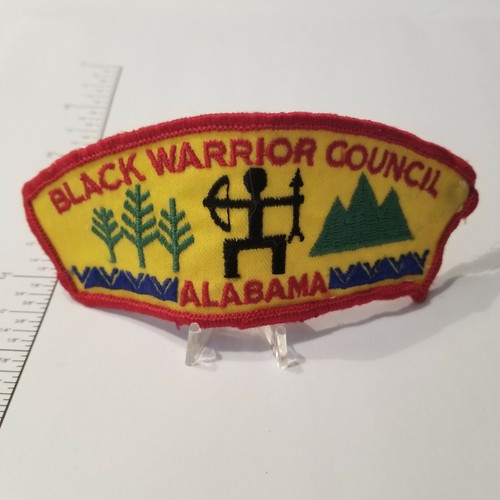 Vintage BSA Black Warrior Council Alabama 5"x2" Shoulder Patch | eBay
