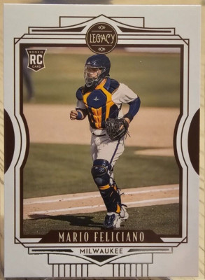 2021 Panini Chronicles Legacy Mario Feliciano RC #7 Milwaukee Brewers ...
