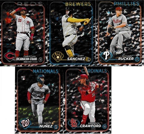 5 CARD LOT OF 2024 TOPPS UPDATE FOIL BOARD PARALLEL BASEBALL CARDS | eBay