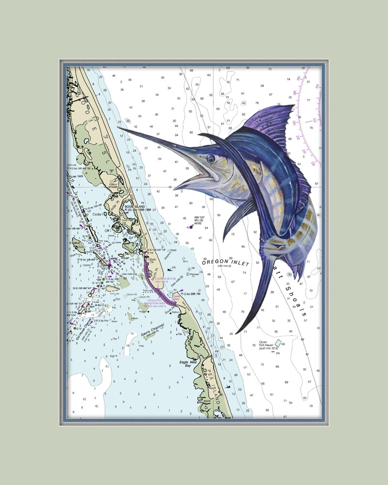 Oregon Inlet Marine Chart NOAA Nautical Chart 17312: Hawk Inlet,