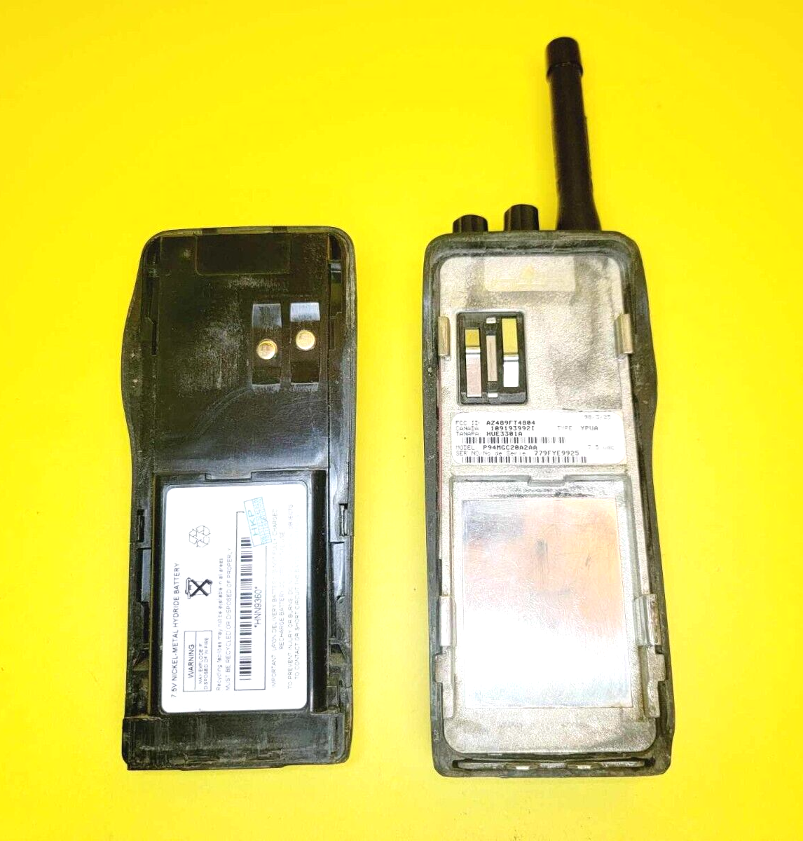 Motorola Radius Gp350 UHF Portable 2 Channel 2way Radio Complete for ...