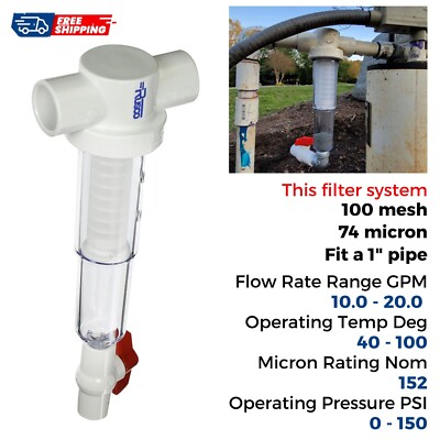 Heavy Sediment Trapper Separator Well Water Filter Remove Sand Large ...