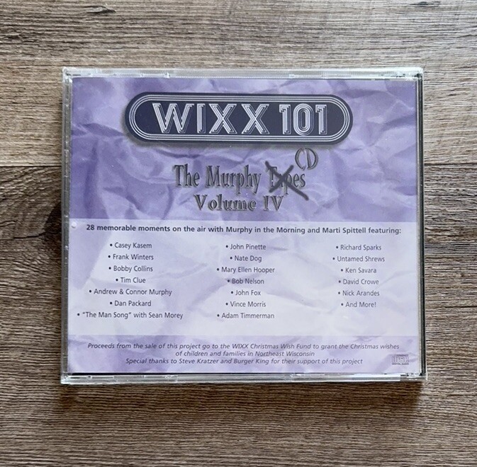 WIXX 101: The Murphy Tapes Vol 4 (CD) Murphy In The Morning Wisconsin ...