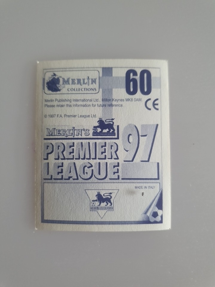 Merlin Premier League 1997 - # 60 - CHRIS COLEMAN - Blackburn Rovers | eBay