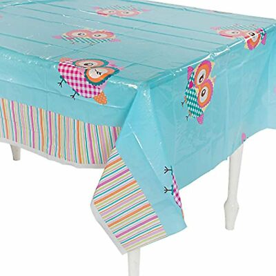 YOURE A HOOT OWL TABLECLOTH BIRTHDAY PARTY TABLE DECORATION TABLECOVER ...