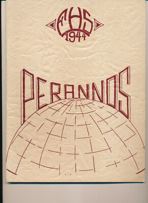 Flushing MI Flushing High School yearbook 1944 Michigan Grades 12-7 | eBay