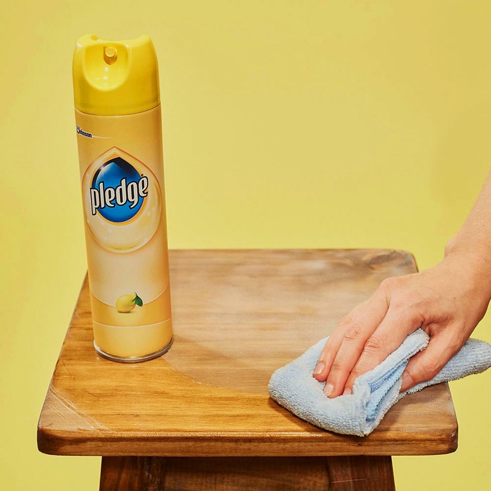 PLEDGE FURNITURE SPRAY POLISHER MULTI SURFACE LEMON SCENT (9.7 oz, 3 ...