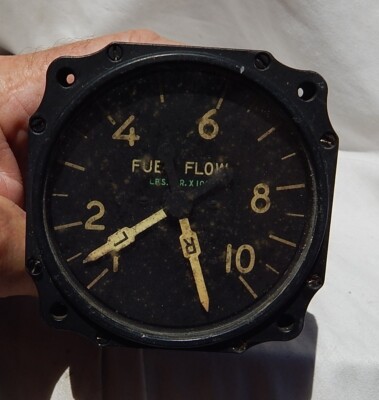 US Military Twin Engine Aircraft Dual Fuel Flow Indicator Gauge ...