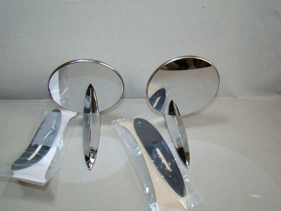 55 56 57 chevy side mirror set 1955 rear view mirrors 1956 chrome ...