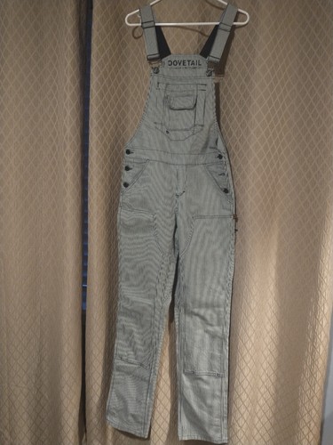 Dovetail Workwear Freshley Overalls For Women Indigo Stripe Denim sz ...