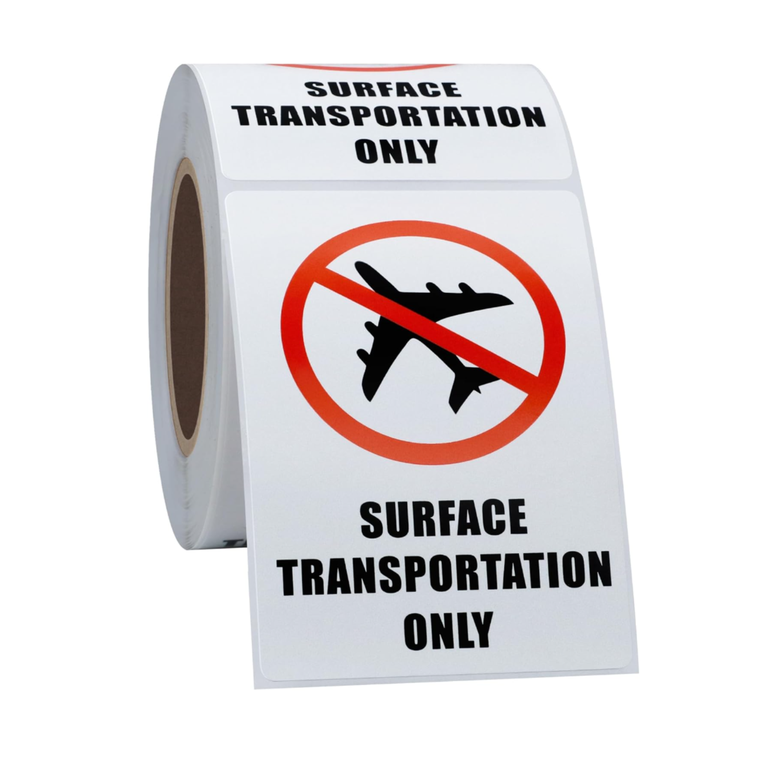 Stickers 2x3 Warning Label SURFACE TRANSPORTATION ONLY Required by USPS ...