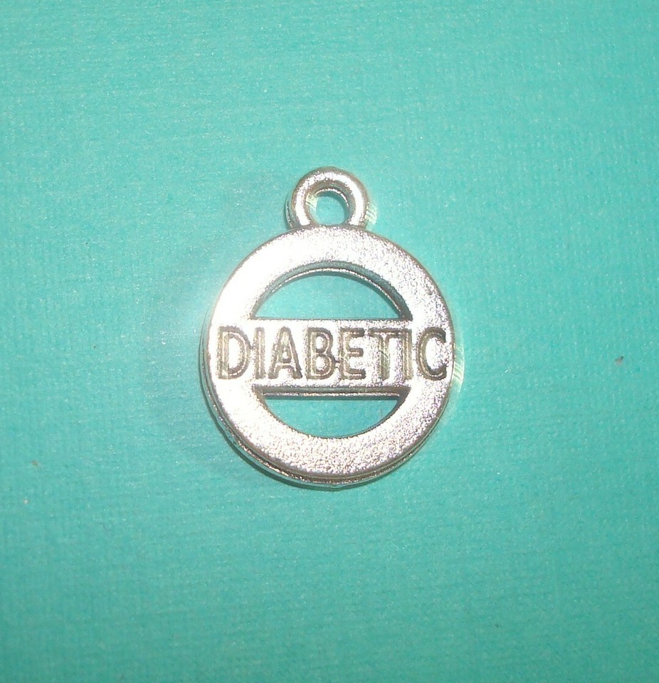 Pendant Diabetic Charm Medical Charm Medical Alert Charm Diabetes Charm ...