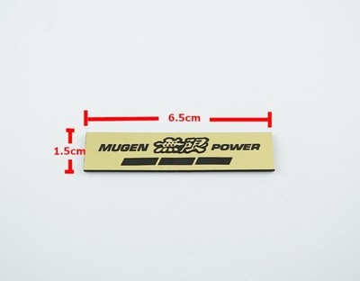Plastic Gold Racing MUGEN POWER Sticker Emblem Decal 6.5X1.5cm | eBay