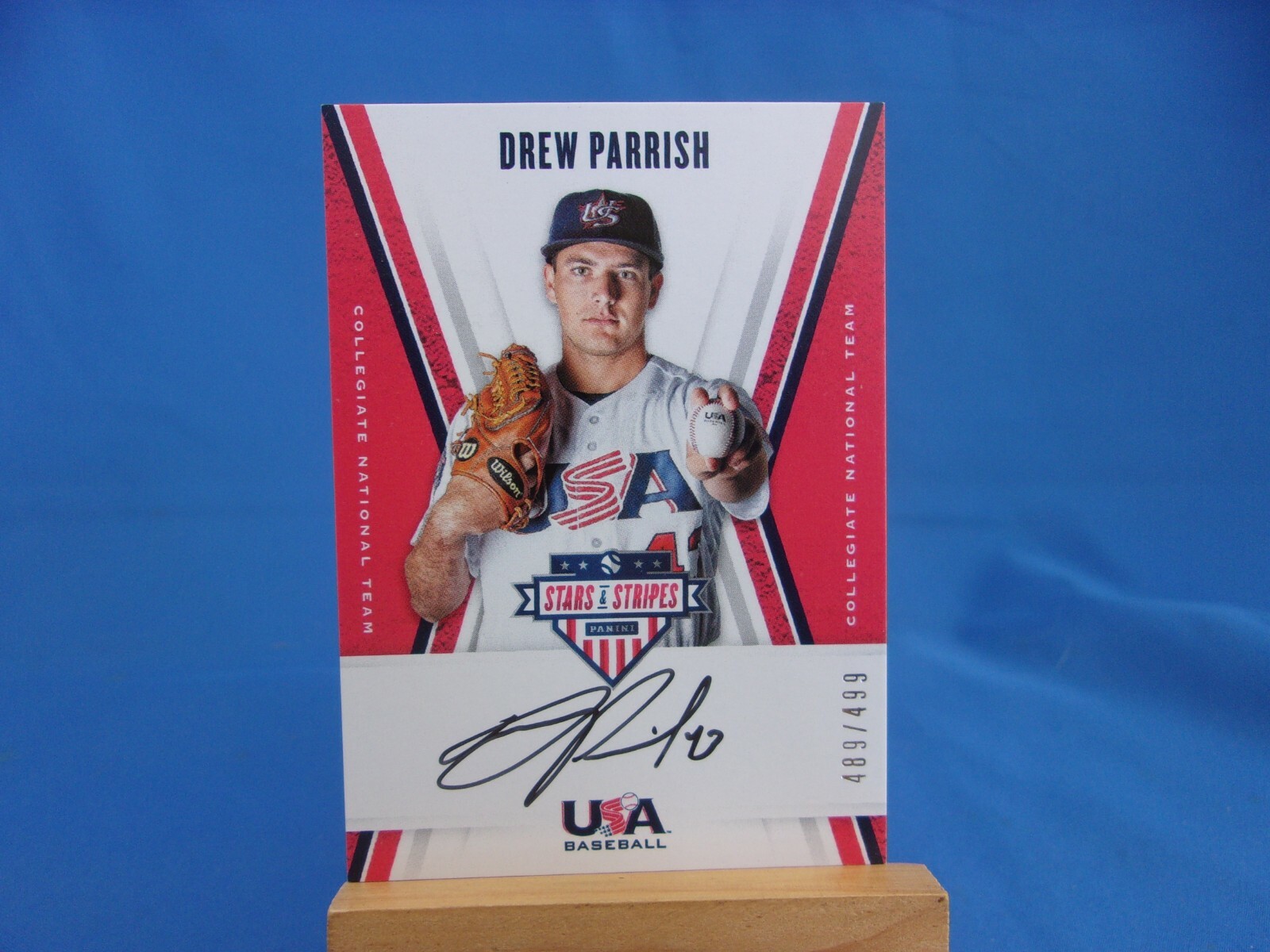 USA Baseball Stars & Stripes 2019 Drew Parrish Autograph Auto | eBay