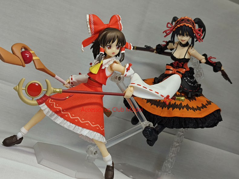 Custom 1/12 Scale Long Skirt for 6'' Figma Hakurei Reimu Action Figure ...