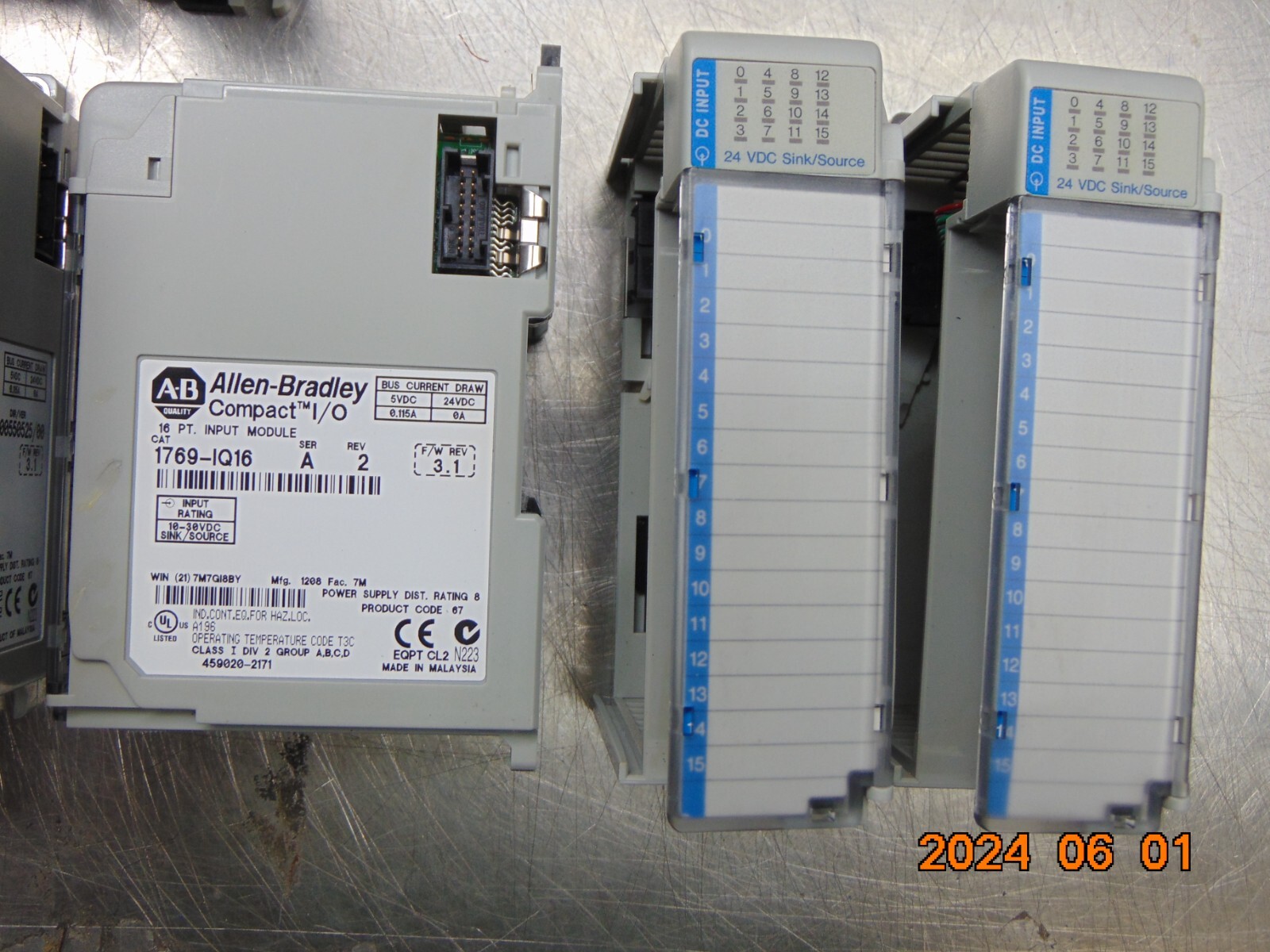 (1) Allen Bradley 1769-IQ16 /A Compact I/O 16-PT Digital Input Module ...
